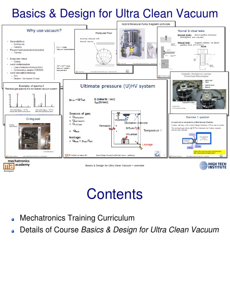 Basics & Design For Ultra Clean Vacuum - Overview | Download Free PDF | Vacuum | Science