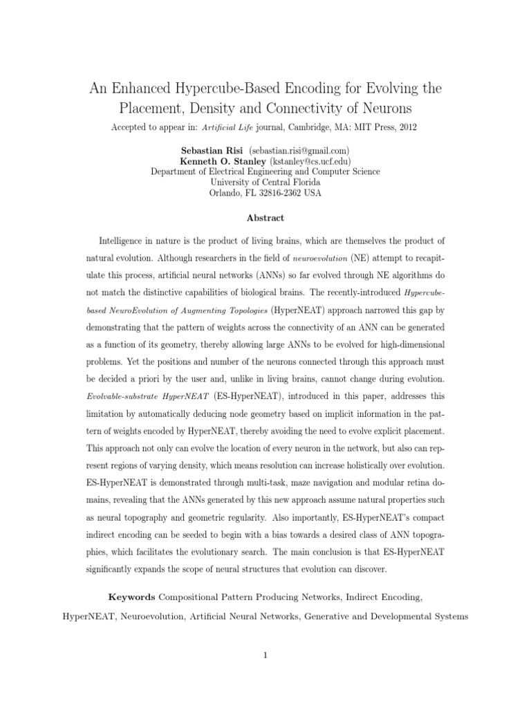 An Enhanced Hypercube Based Encoding For Pdf Evolution Function Mathematics 