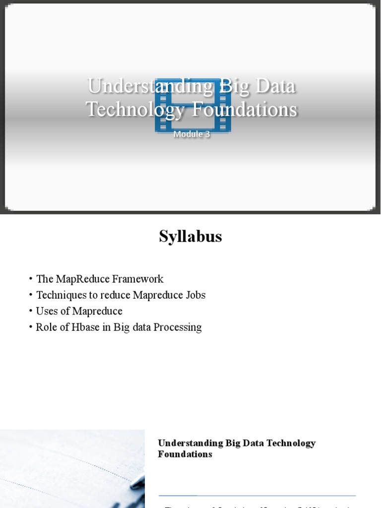 Module 3 Part 1 Big Data Pdf Map Reduce Apache Hadoop 