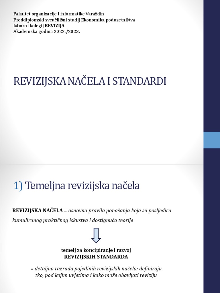 04 REV - FOI - Nacela I Standardi Revizije | PDF