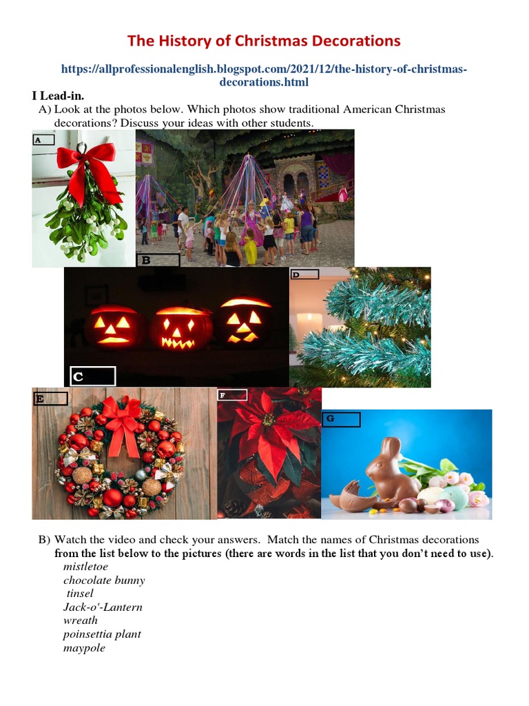 History of Christmas Decorations | PDF | Wreath | Christmas