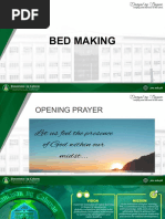Prepare Bed For Occupancy | PDF | Bedding | Bed