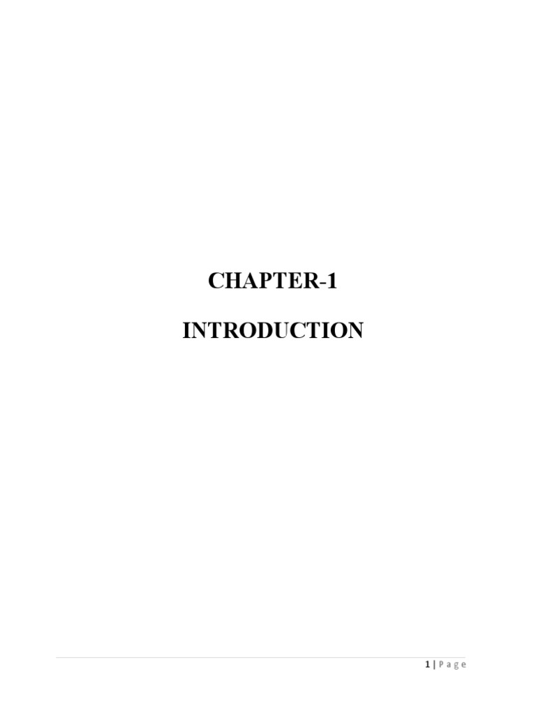 Chapter 1 | PDF | Working Capital | Methodology