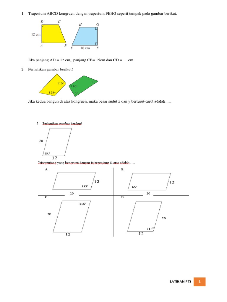 Latihan PTS Kls 9 | PDF
