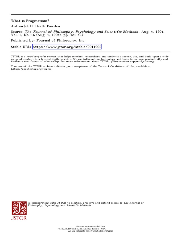 Understanding Pragmatism Explained | PDF | Pragmatism | Truth