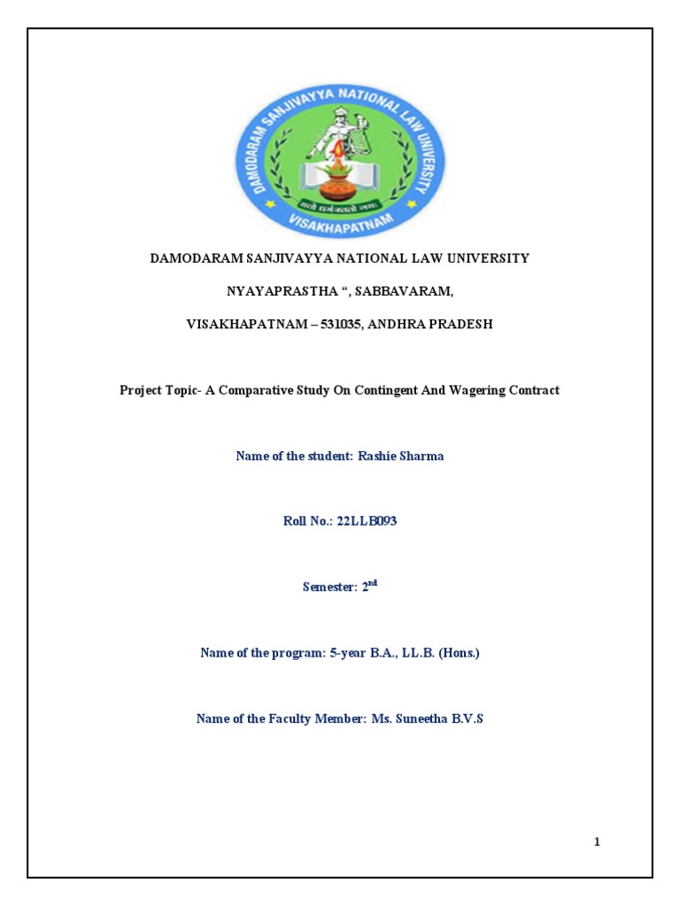 Contracts | PDF | Gambling | Insurance