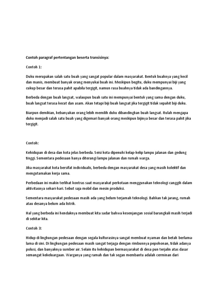 Contoh Paragraf | PDF