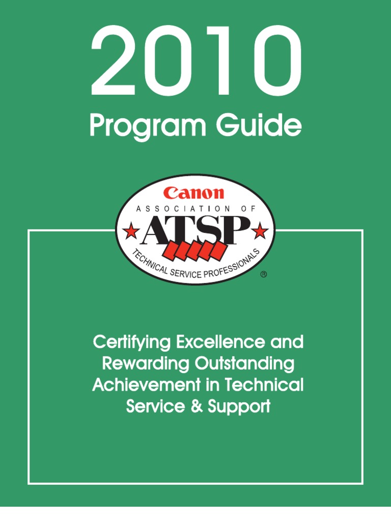 2010 ATSP Program Guide | PDF | Professional Certification | Test ...