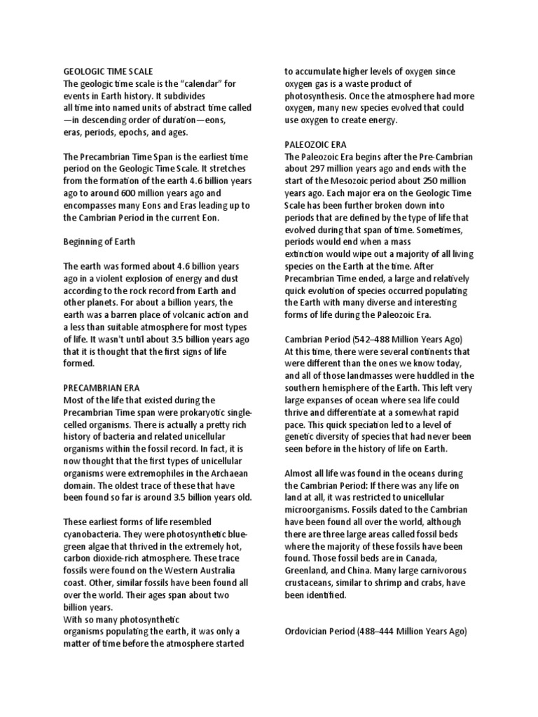 Lesson 3 History of Life On Earth | PDF | Dinosaurs | Microorganism