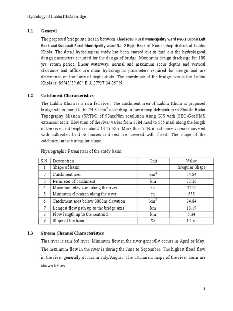 Hydrology Study for Engineers | PDF | Drainage Basin | River
