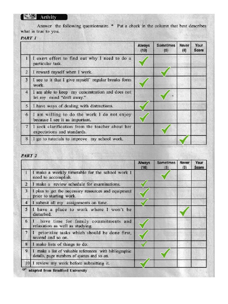 Metacognition Activity 1 | PDF