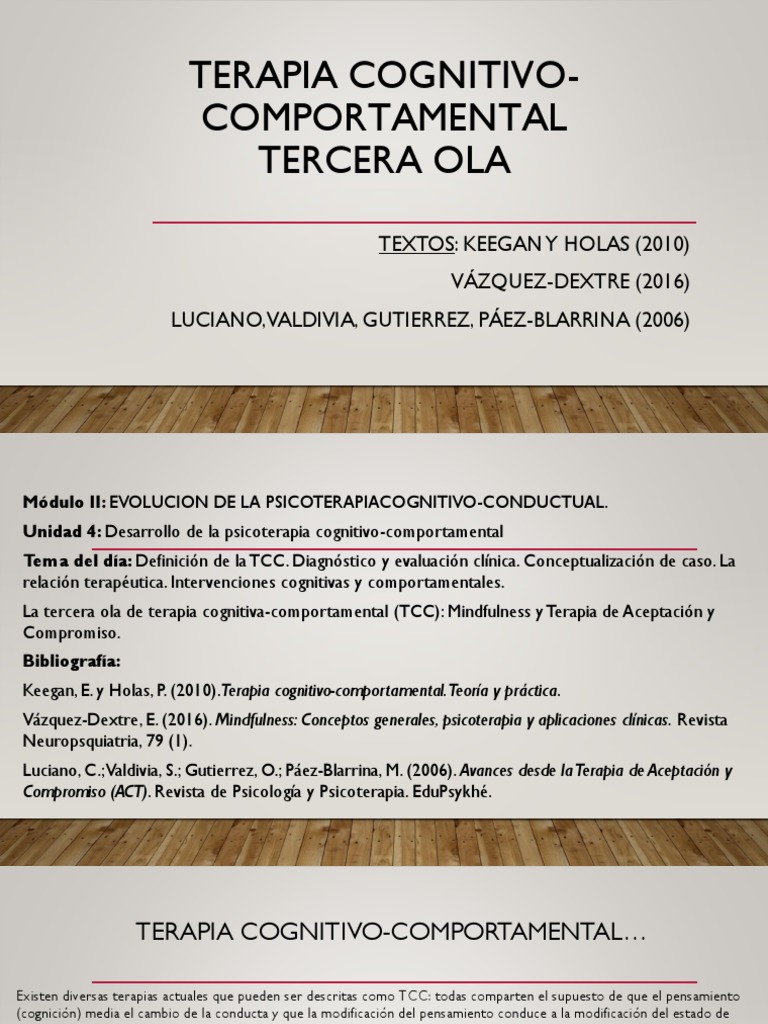 Actividades TCC para Niños y Tercera Ola | PDF | Psicoterapia | Terapia ...
