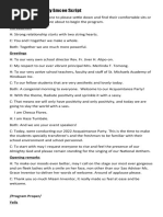 Emcee Script | PDF | Career & Growth | Wellness