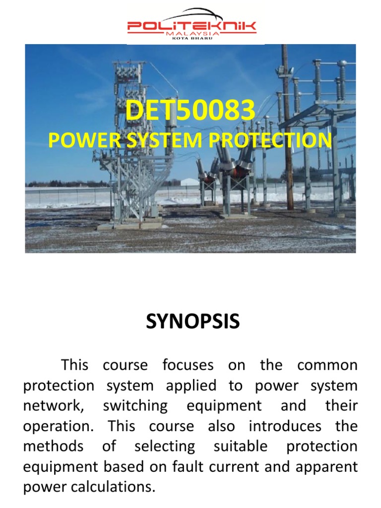 Power System Protection | PDF | Relay | Components