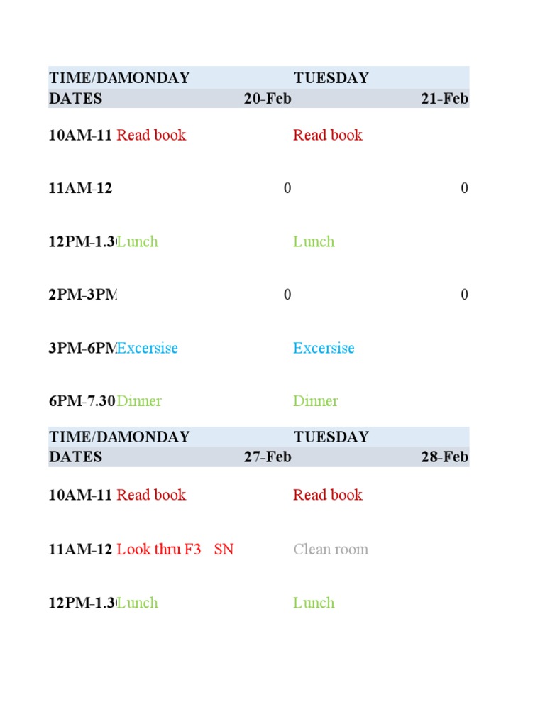 Timetable Year End Holiday 2022 | PDF