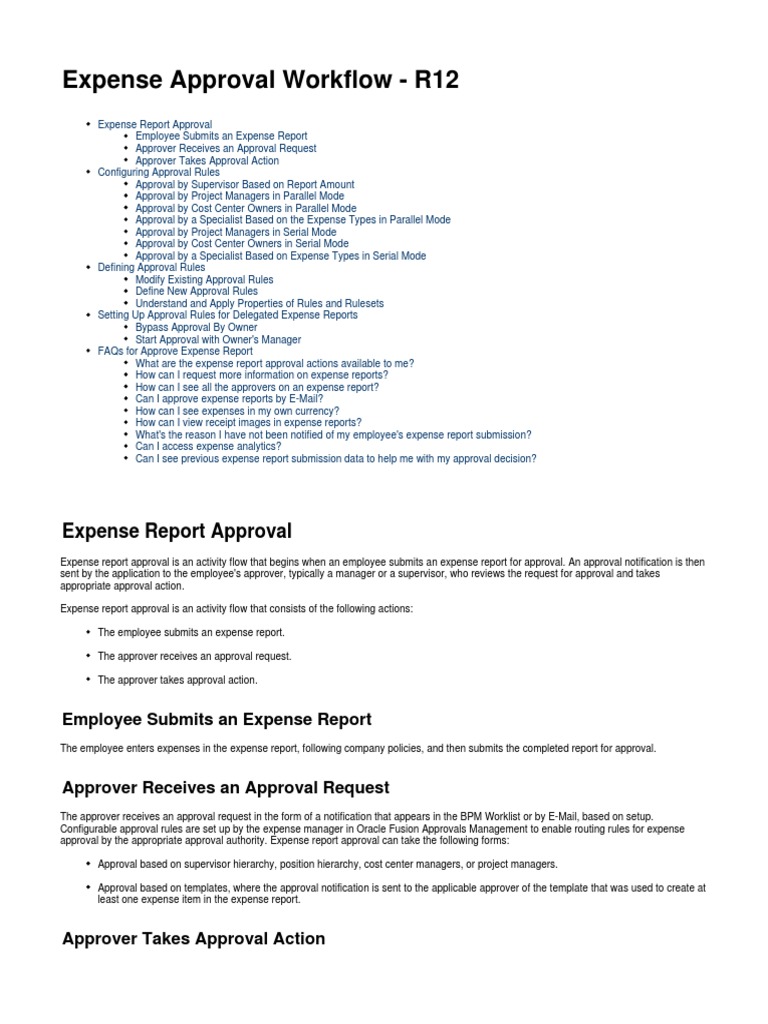 ExpenseApprovalWorkflow R12 | PDF | Business Process Management | Icon ...