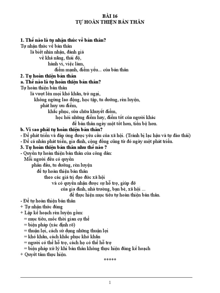 GDCD 10 - Bai 16 | PDF