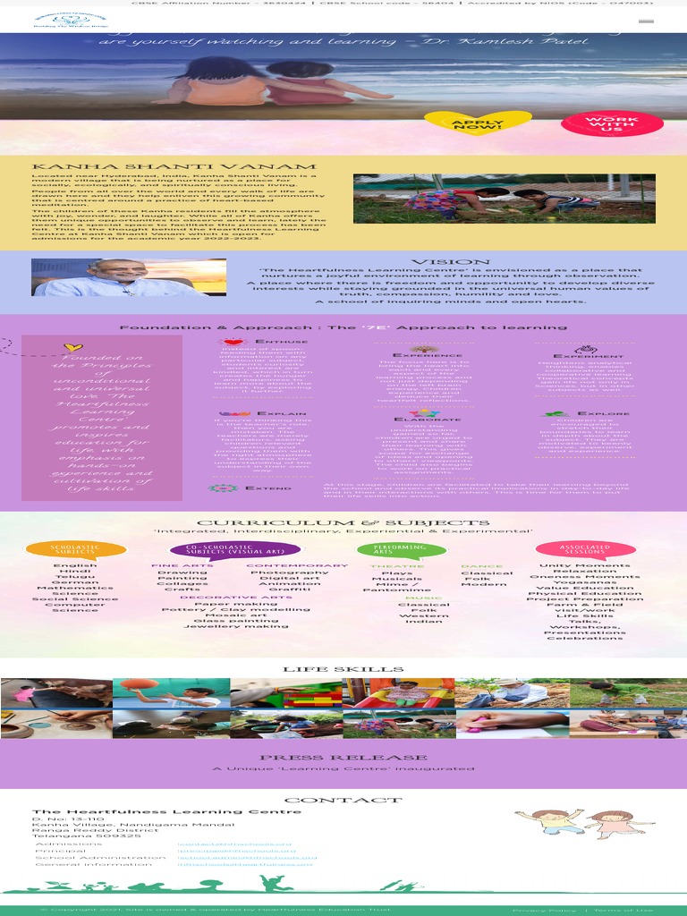 Heartfulness Learning Centre | PDF | The Arts | Learning