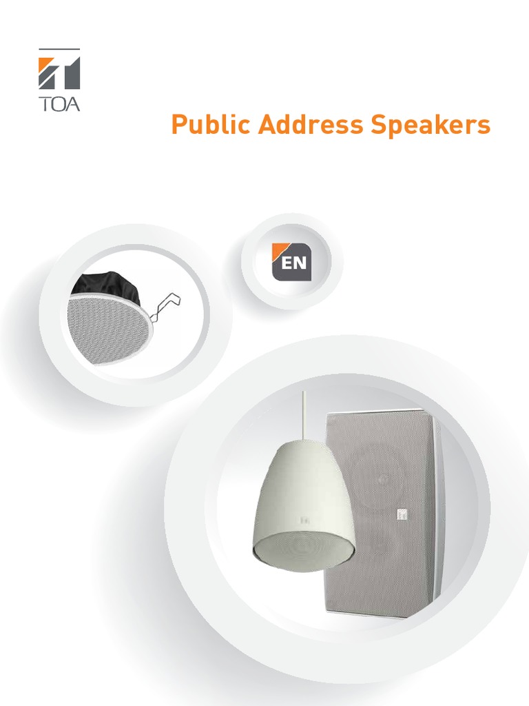 2838 Public Address Speakers Brochure Brochure | PDF | Hertz | Loudspeaker