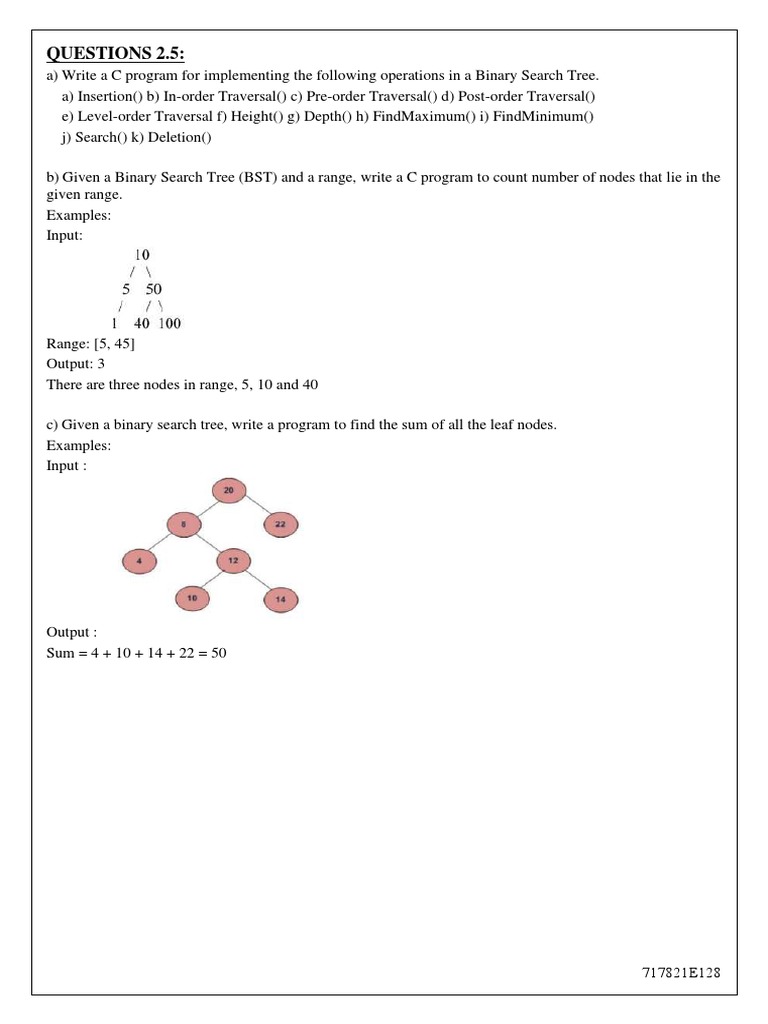 Questions 25 Pdf Algorithms And Data Structures Computer Programming 3790