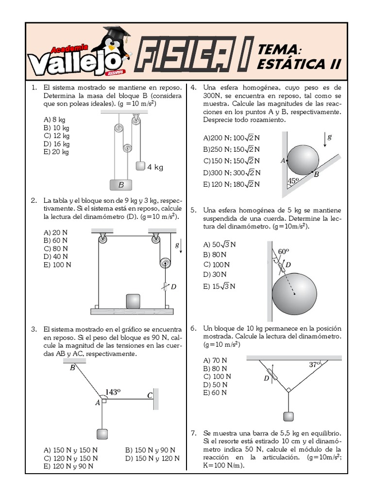 Estática Ii Pre 5to | PDF | Cantidades fisicas | Naturaleza