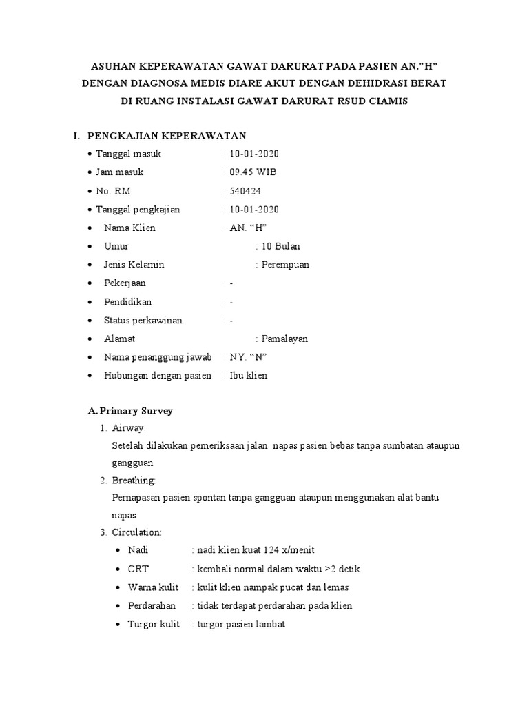 11.diare DNG Dehidrasi Berat | PDF