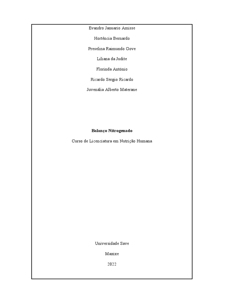 Trabalho Unisave | PDF