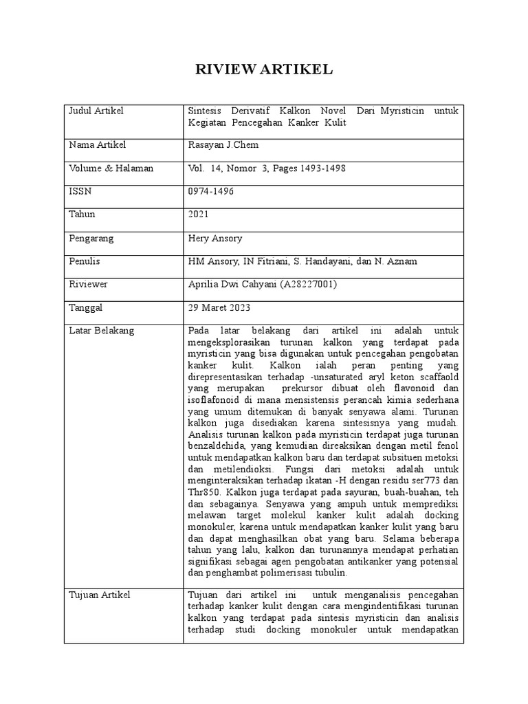 Riview Artikel | PDF
