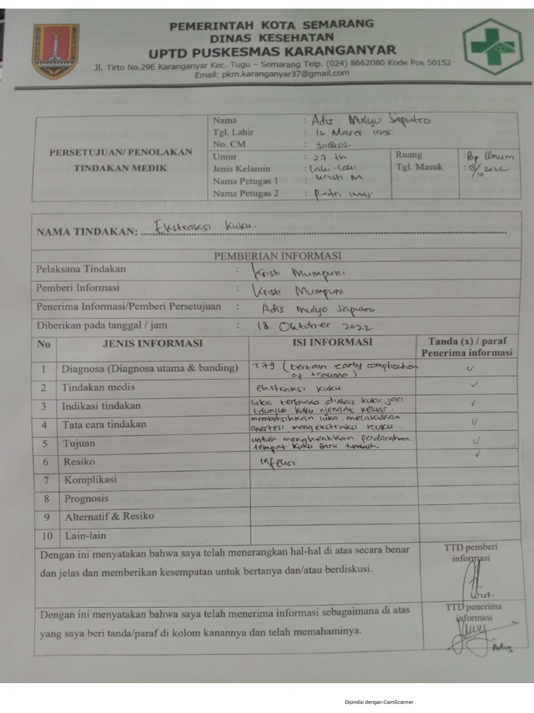 Form Tindakan Adis | PDF Form Tindakan Adis | PDF