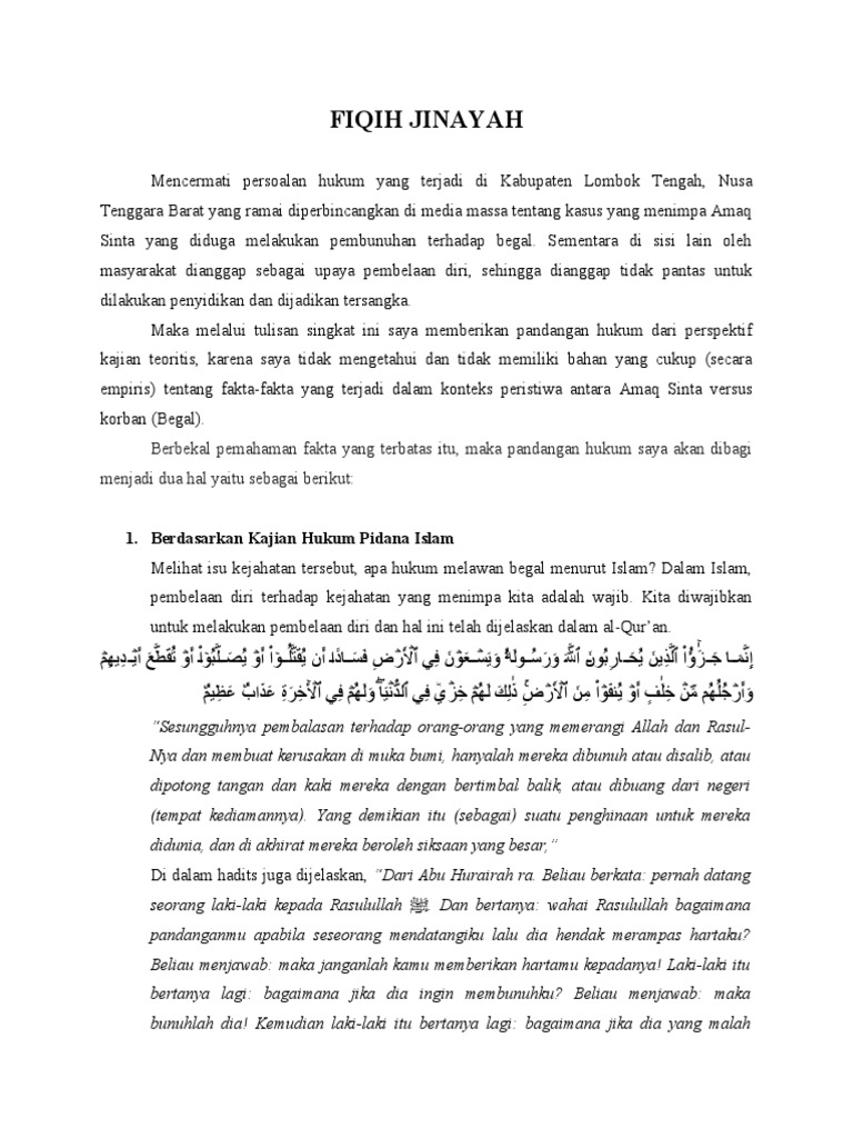 FIQIH JINAYAH | PDF