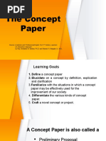 Writing a Concept Paper Guide | PDF | Definition | Concept
