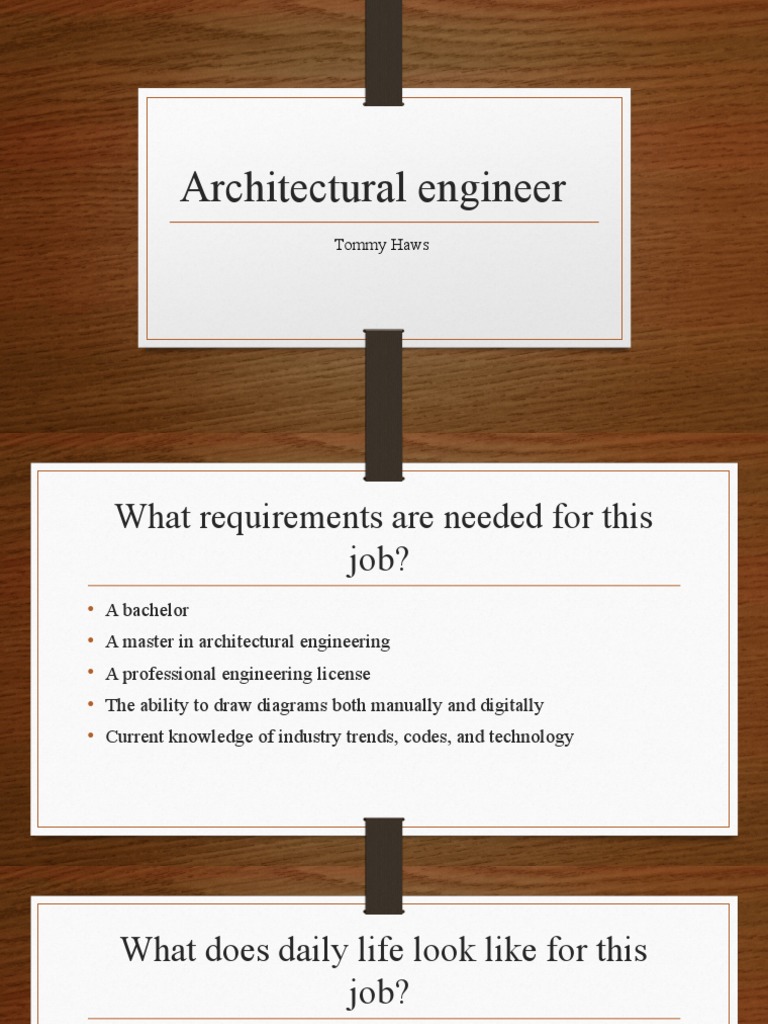 Architectural Engineer: Tommy Haws | PDF