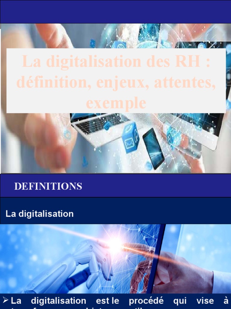 La Digitalisation Des RH: Définition, Enjeux, Attentes, Exemple | PDF ...