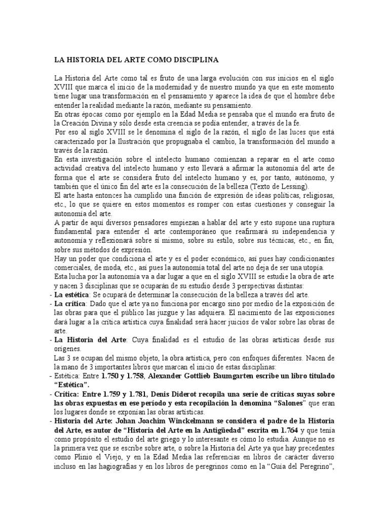 Evolución de la Historia del Arte | PDF | Belleza | Historia del Arte