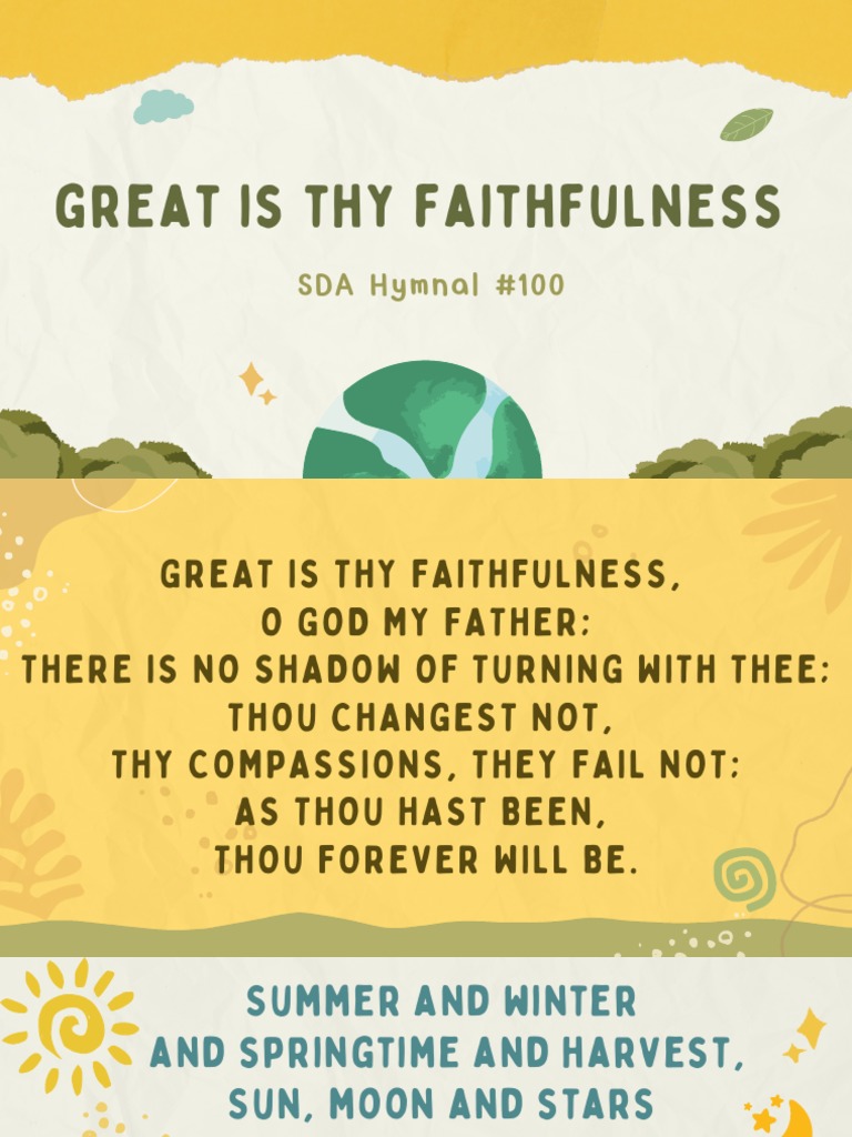 Great Is Thy Faithfulness | PDF