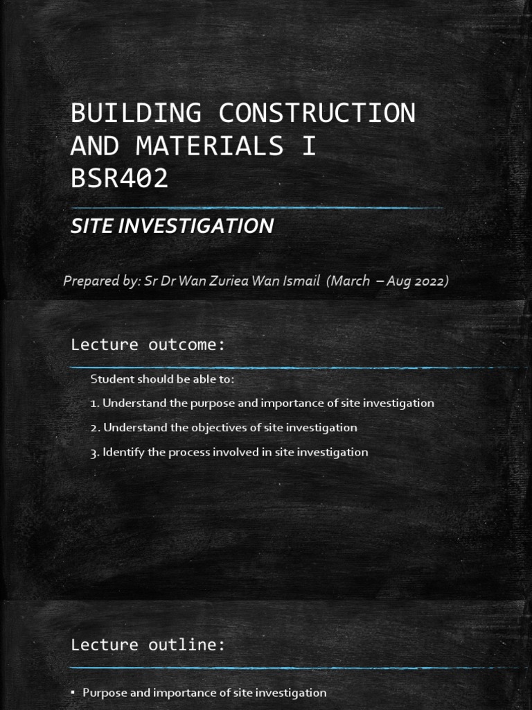 Site Investigation | PDF | Earth Sciences