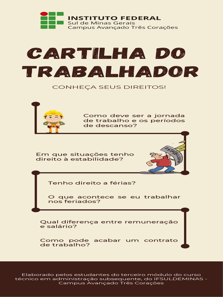 Cartilha Do Trabalhador Final | PDF | Férias trabalhistas | Hora extra