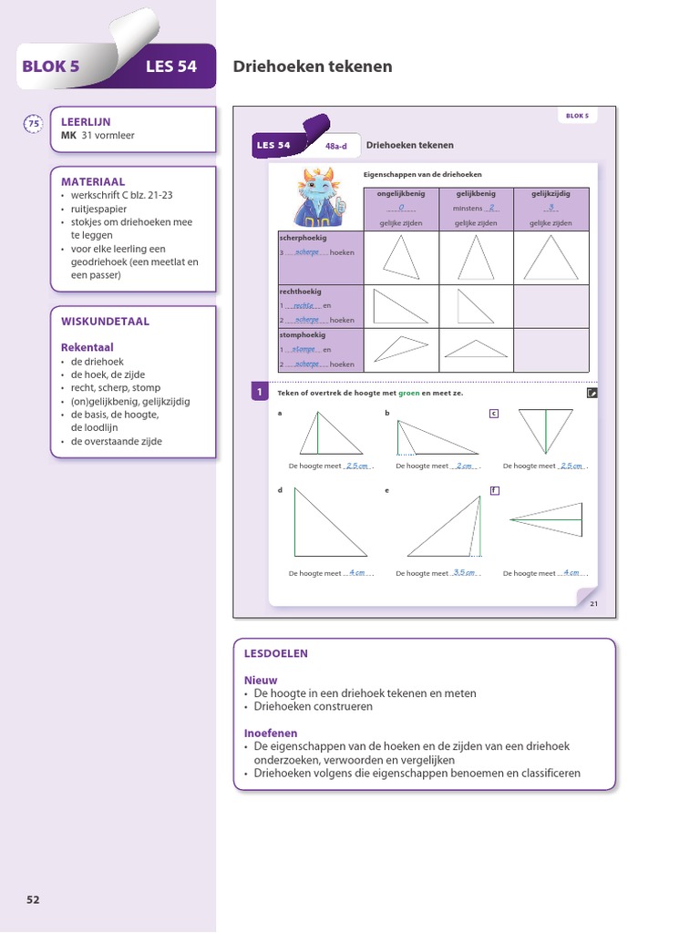 Reken Maar 5 (Tekenen Van Driehoeken) | PDF