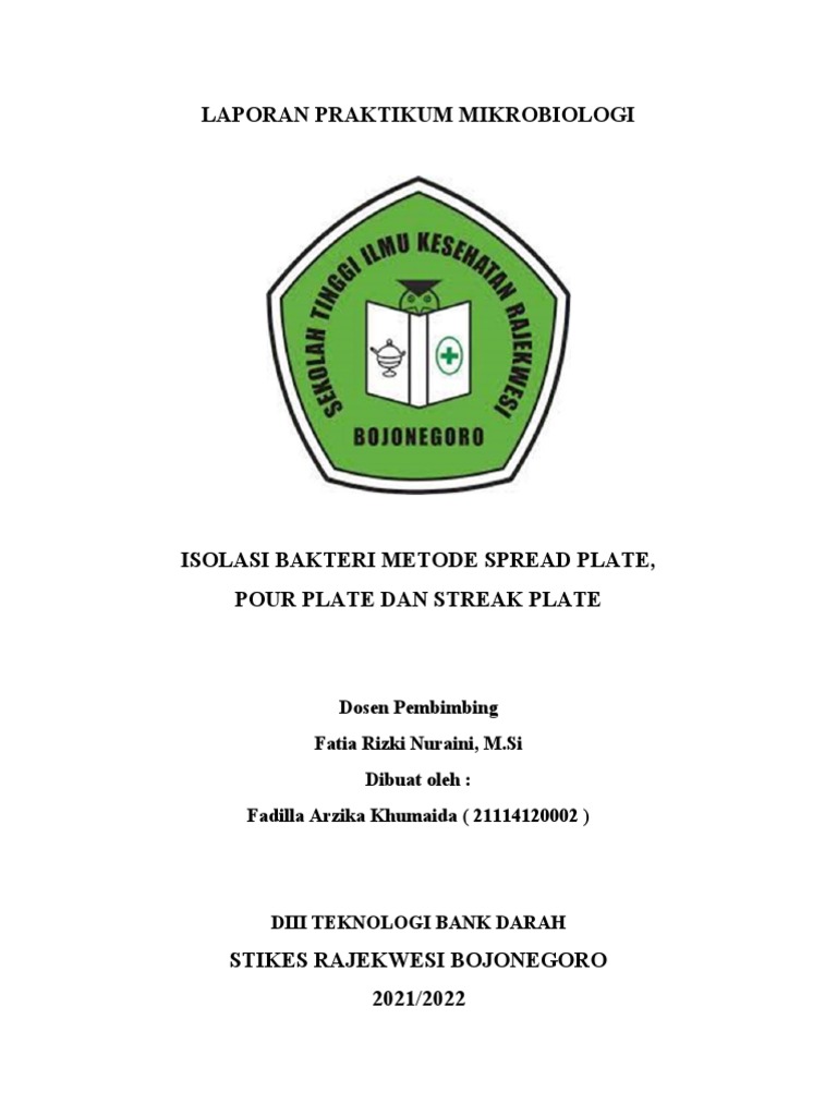 Isolasi Bakteri: Metode Streak dan Pour Plate | PDF | Sains & Matematika