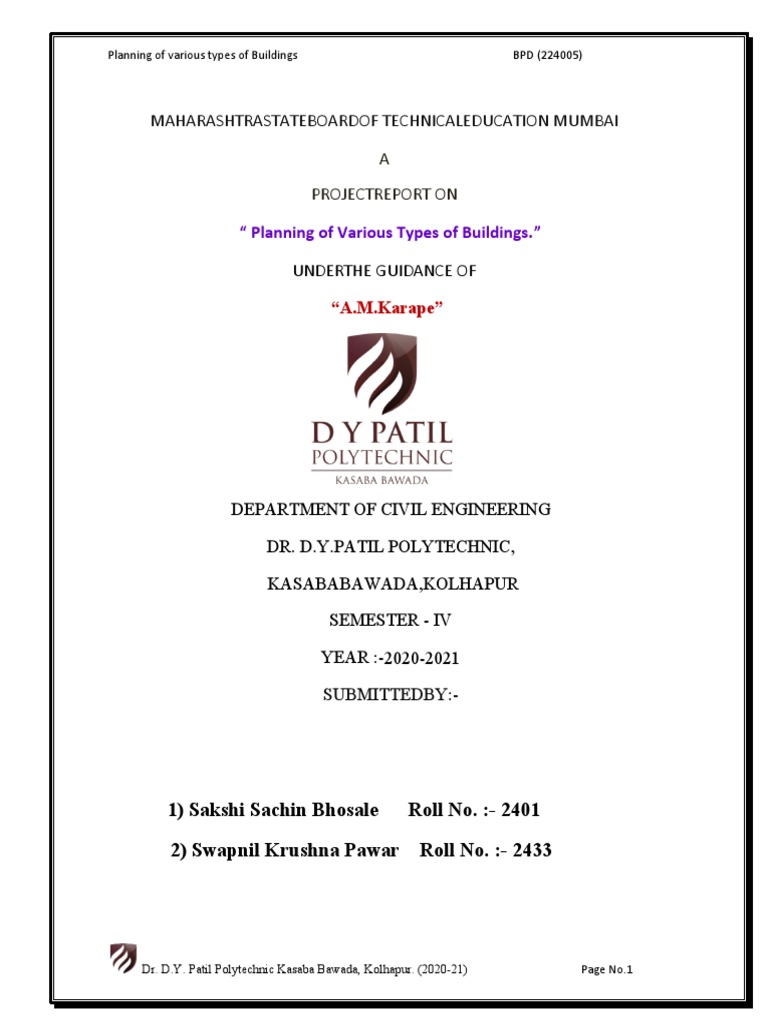 BPD Micro-Project | Download Free PDF | Building | Dormitory