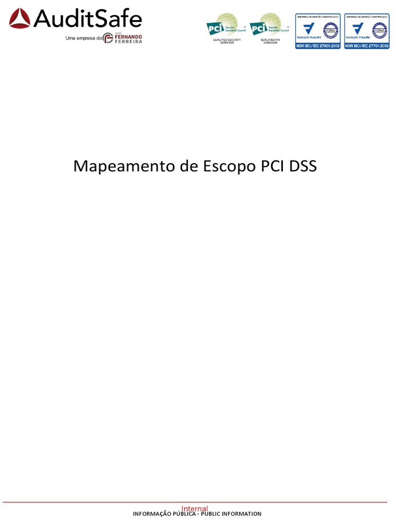 Mapeamento de Escopo PCIDSS | PDF | Rede de computadores | Servidor ...