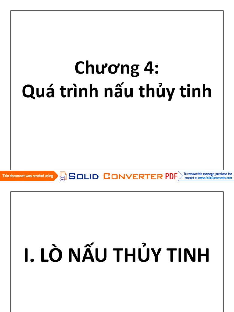 Bai Giang Qua Trinh Nau Thuy Tinh | PDF