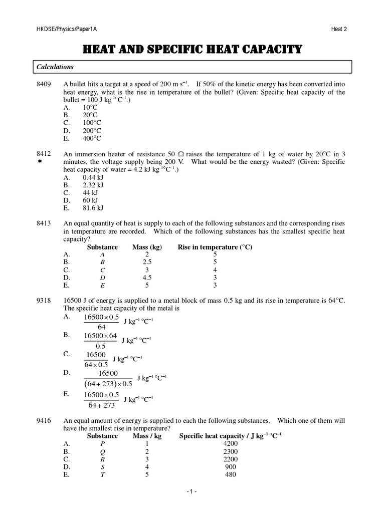 HKDSE Phy 1A A2 - All | PDF