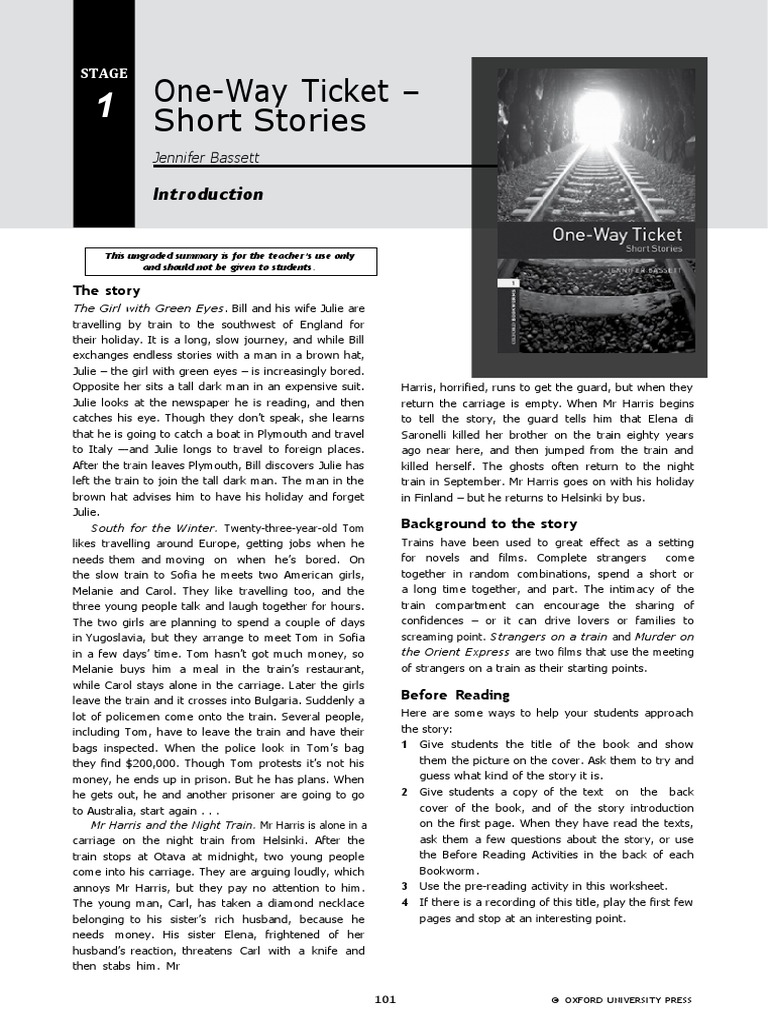 One Way TICKET SUMARY | PDF | General Fiction