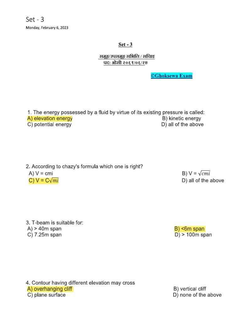 Set - 3 Solution | PDF