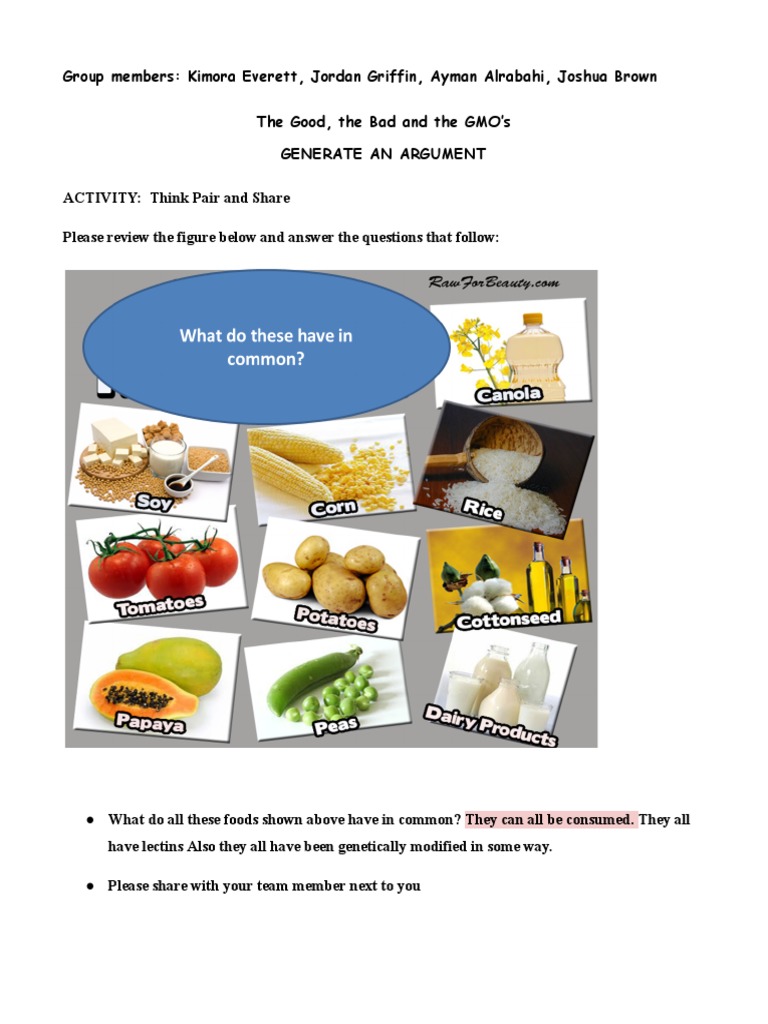 GMO Foods: Benefits and Controversies | PDF | Genetically Modified Food ...