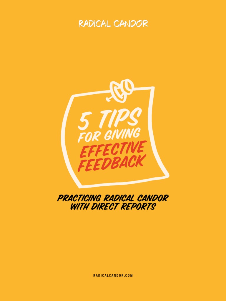 5-Tips Radical-Candor Direct Reports | PDF | Nonverbal Communication | Mind