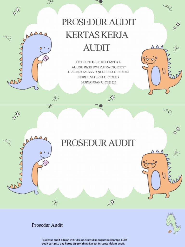 Auditing Kertas Kerja Audit Dan Prosedur Audit | PDF