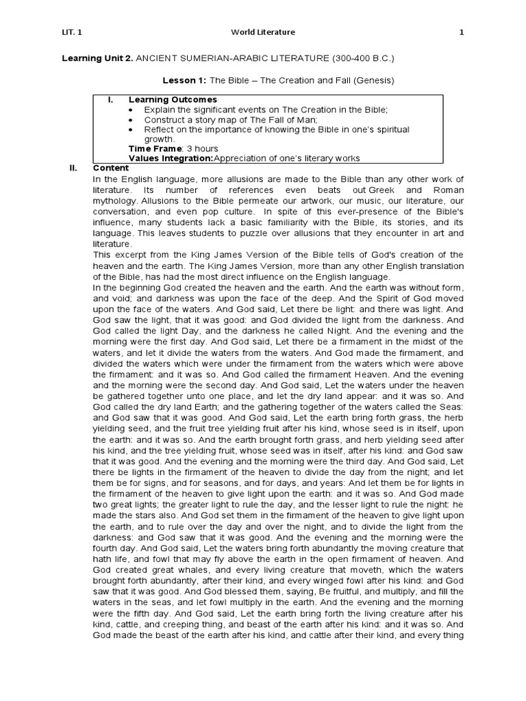 World Literature Midterm Learning Unit 2 | PDF | Foreign Language ...