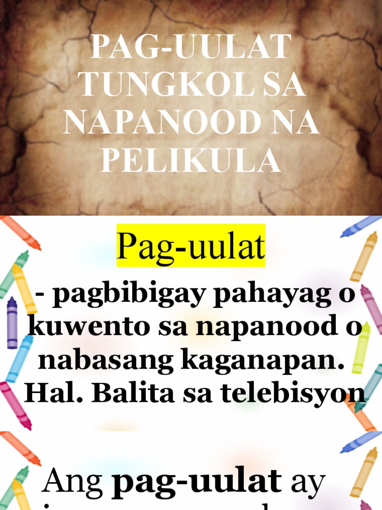 Pag Uulat | PDF
